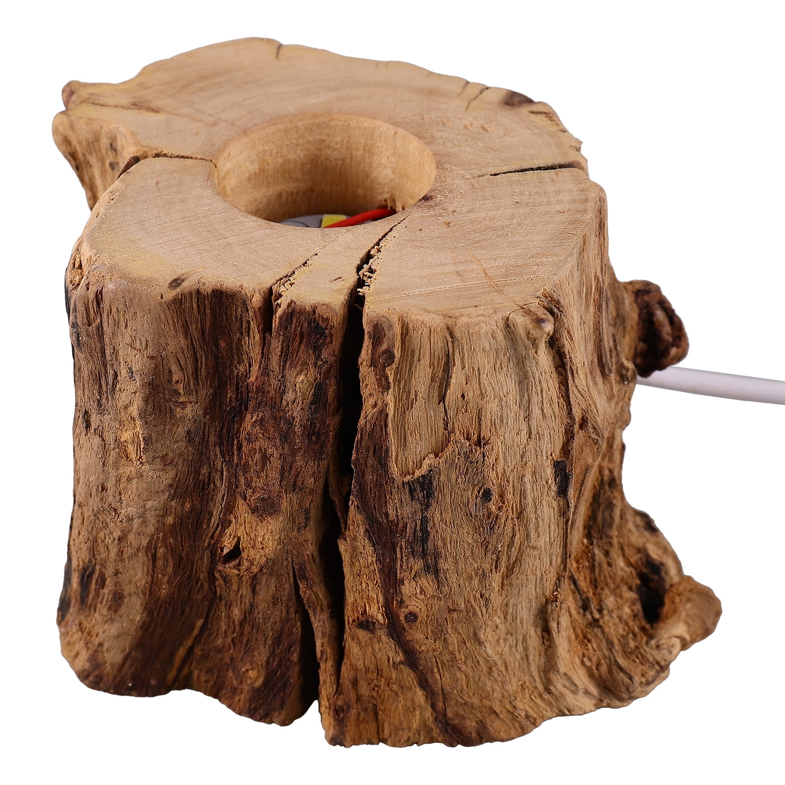 Wood Display Stand Light Base for Crystal Art USB Ball Office - Walmart.com