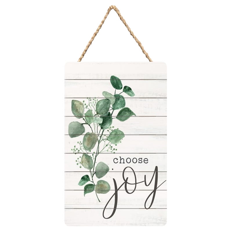 Wood Door Sign Choose Joy Sign Hanging Printed Wooden Plaque Decor ...