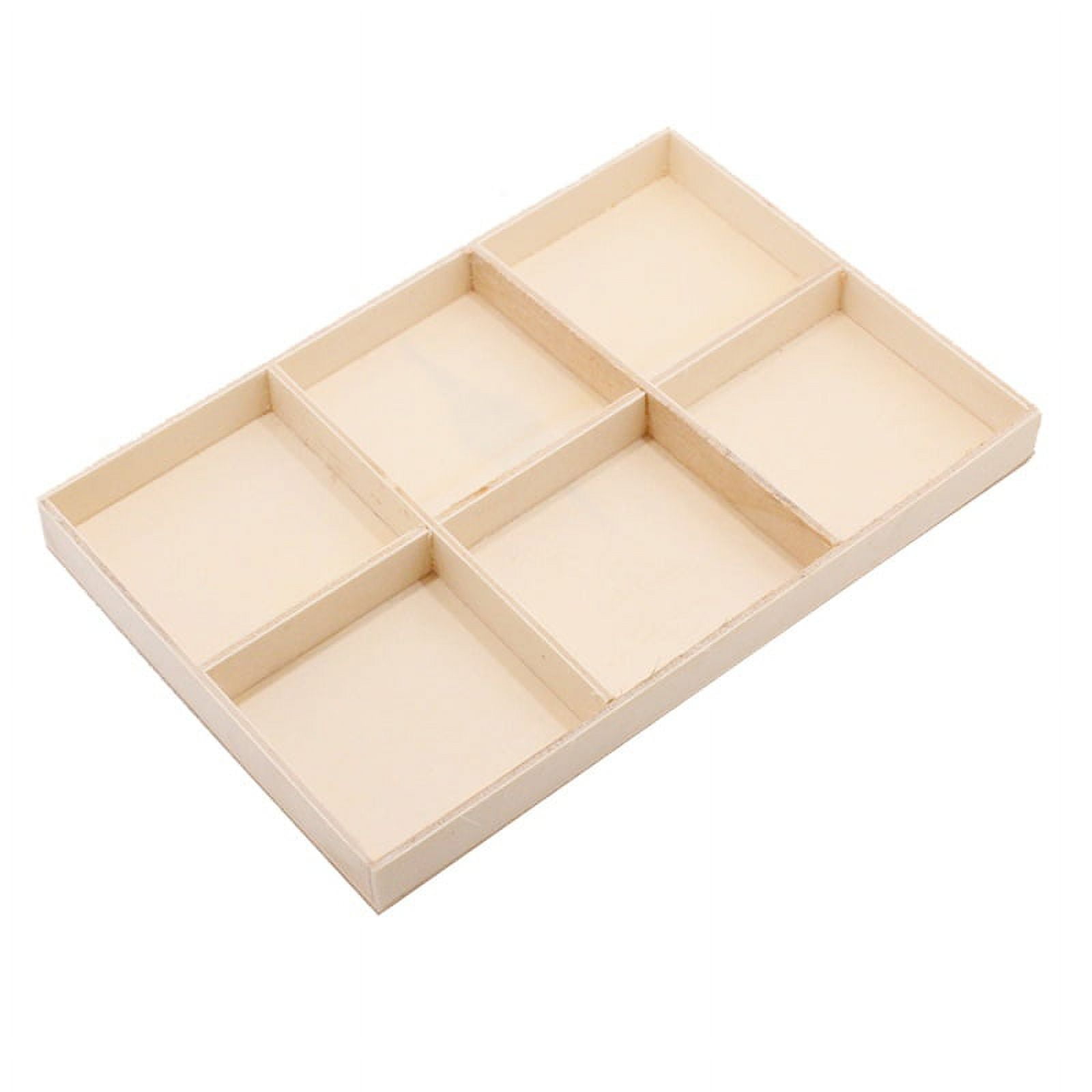 Wood Drawer Organizer Tray, Multi-use Expandable Desk Storage Box for ...