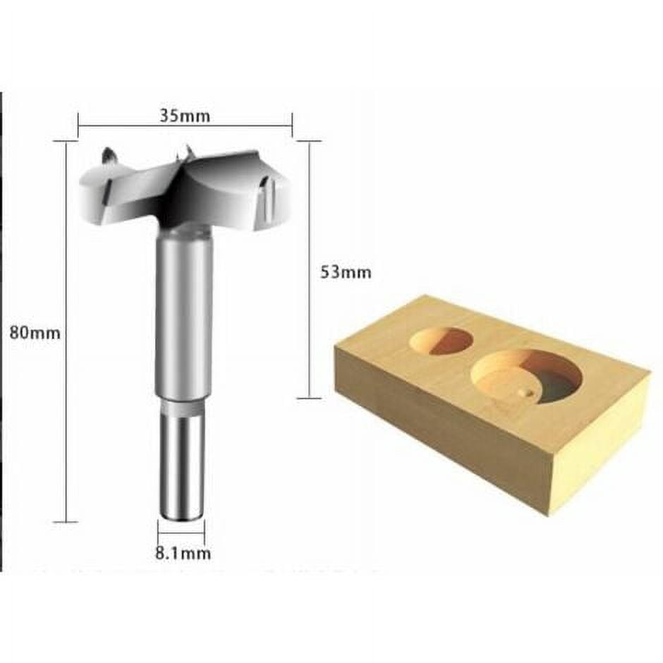 Wood Drill Bit, Diameter 35/40/45/50/60mm, Carbide Cutter Drill Bit for ...