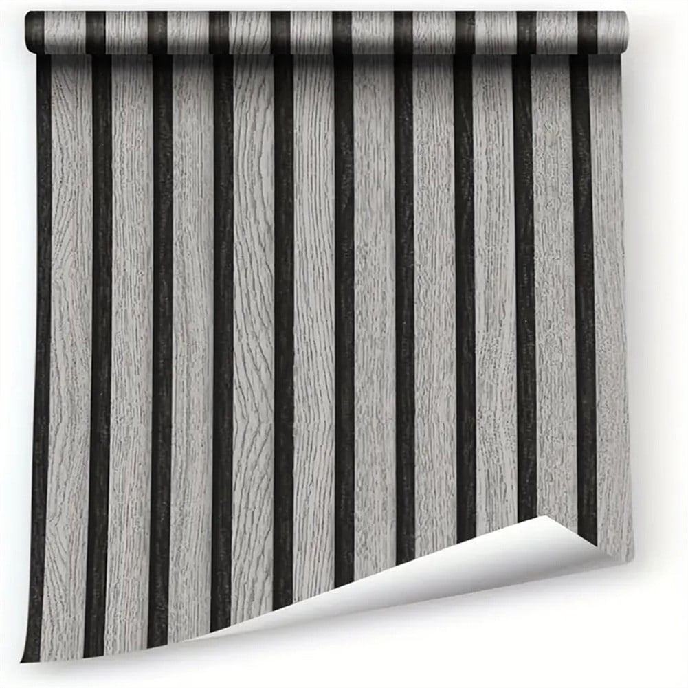 Wood Effect Wallsticker Faux Wood Panel Interior Design Home Decoration ...