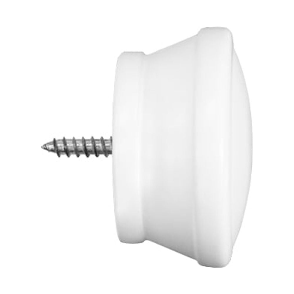 Wood End Cap Finials in White for 1-3/8" Wood Pole (2-Pack) - Walmart.com