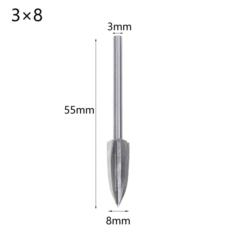 Wood Engraving Drill Bits Milling Cutters Rotary Tool Wood Carving Tool ...