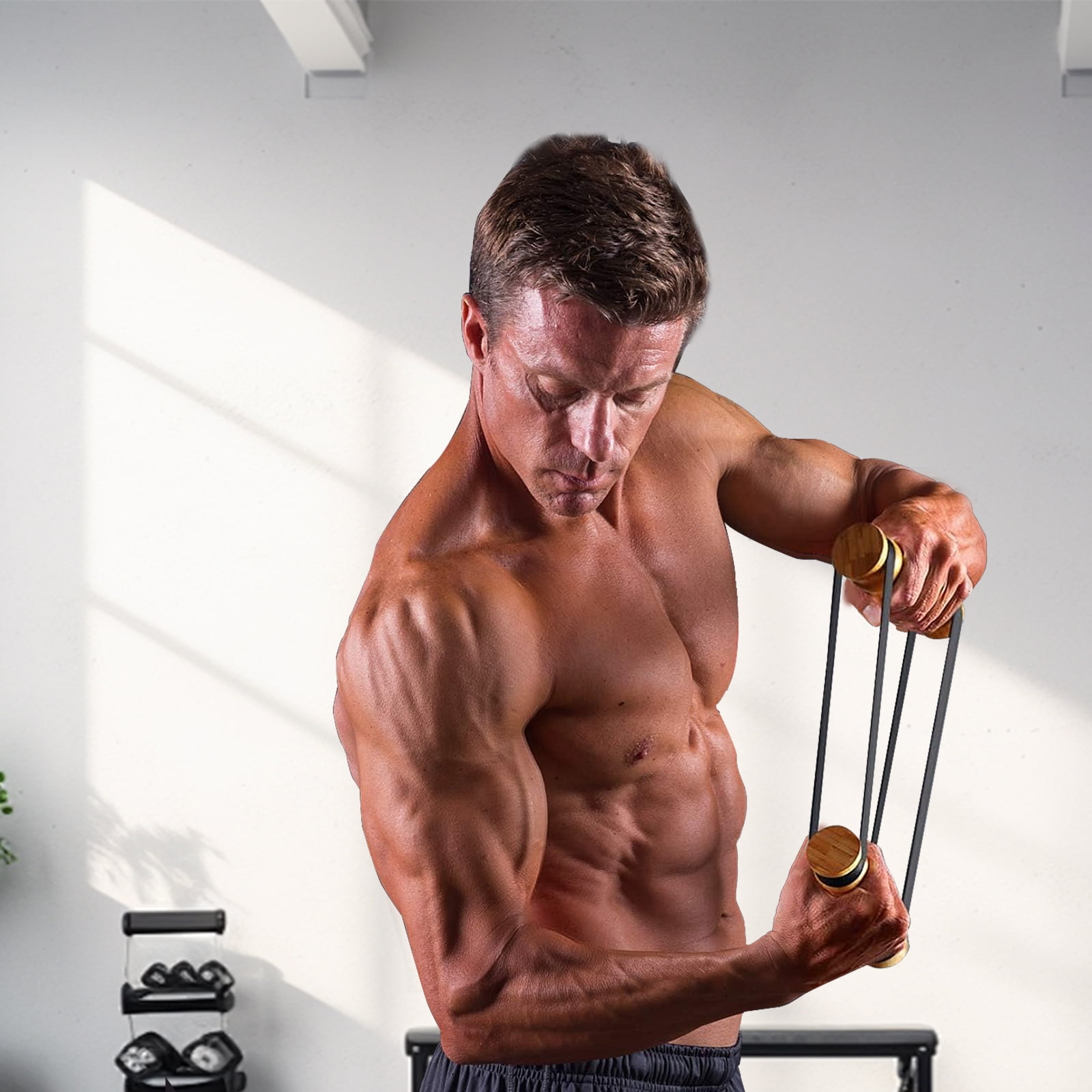 Wood Exercise Rip Stick Comfortable Anti Slip Workout Liftstick With ...