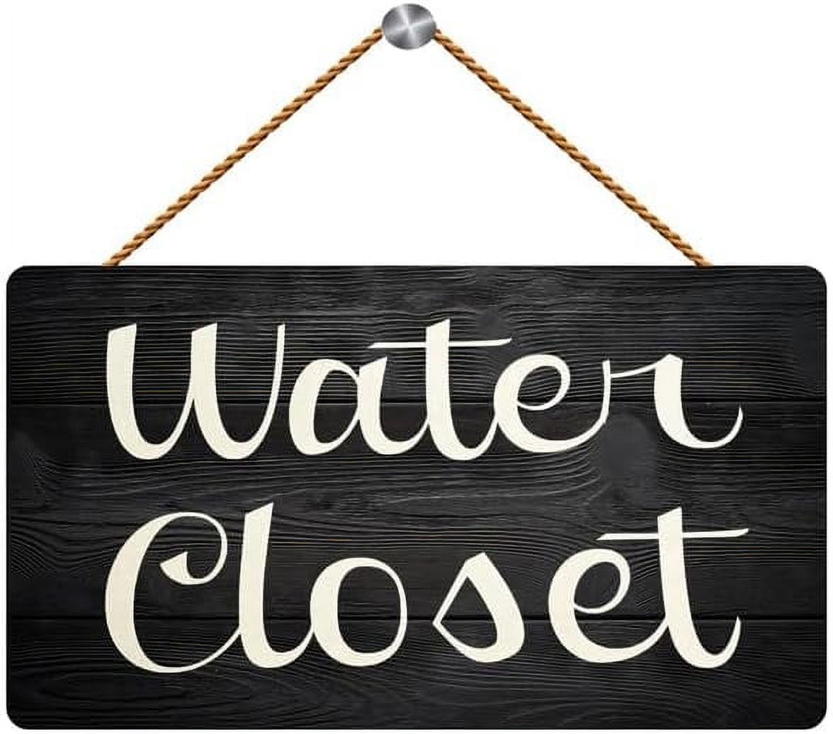 Wood Family Signs Wall Decor Water Closet Wood Sign Bathroom Restroom ...