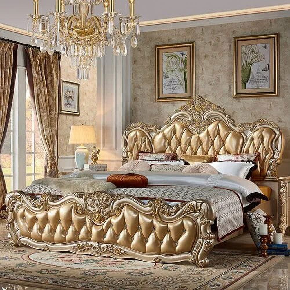 Wood Fancy Bed Frames Queen Mattress Headboard Master Bedroom Twin King ...