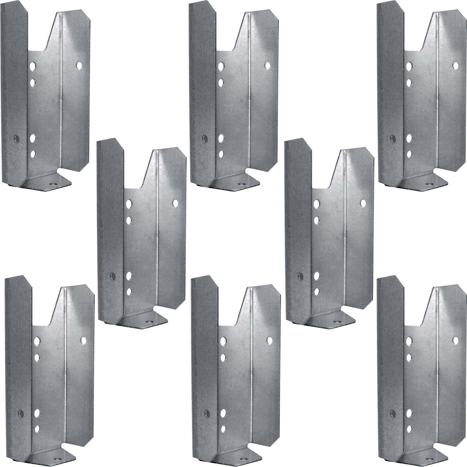 Wood Fence Rail Bracket for 2x4 Dimensional Lumber. Galvanized Steel to ...