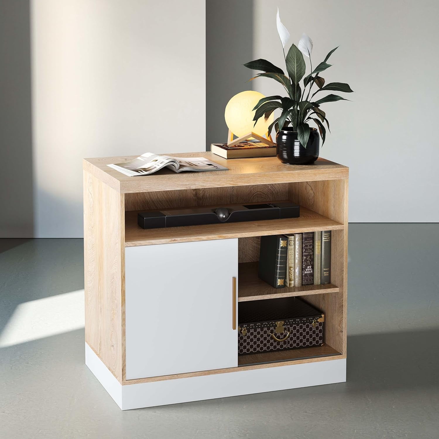 Wood File Cabinet with Door, Filing Cabinet for Home Office with ...