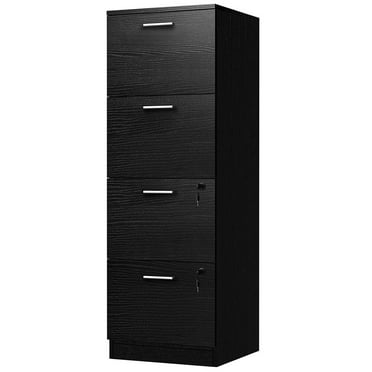 Dextrus 4-Drawer Wood File Cabinet with Lock,15.8" Deep Vertical Filing ...