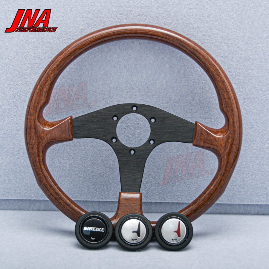 Wood Film Vintage Steering Wheel for Honda 14inch JDM Retro Car Sports ...