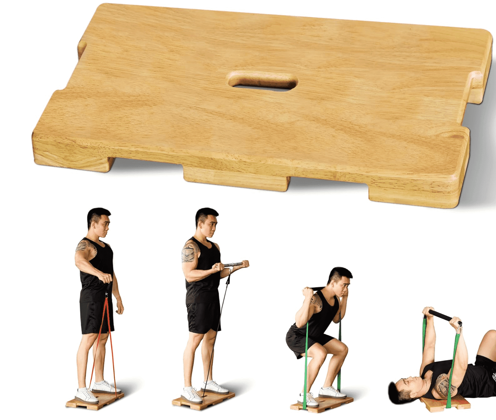 Wood Fitness Board, Exercise Platform or Wooden exercise board for ...