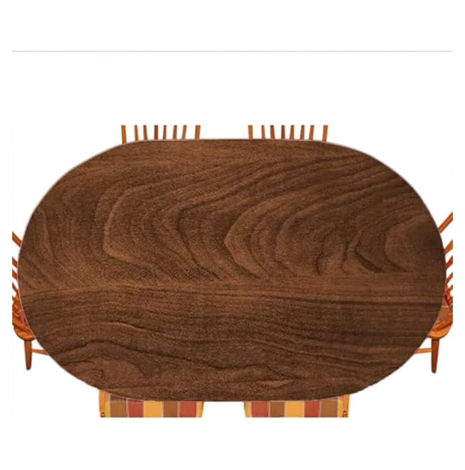 Wood Fitted Table Cover, Wood Texture, Indoor/Outdoor Waterproof ...