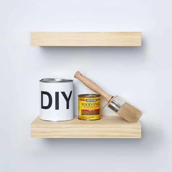 Wood Floating Shelf 12 inch, High End Solid Natural Wood 12inch ...