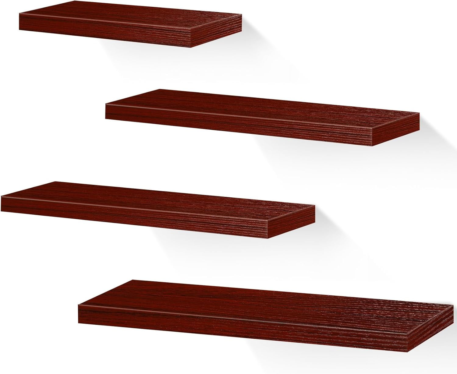 Wood Floating Shelves 3 Sizes Wood Shelves for Wall Decor Wooden Wall ...