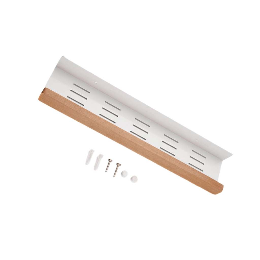 Wood Floating Shelves with Front Ledges Natural Finish Wood Wall ...