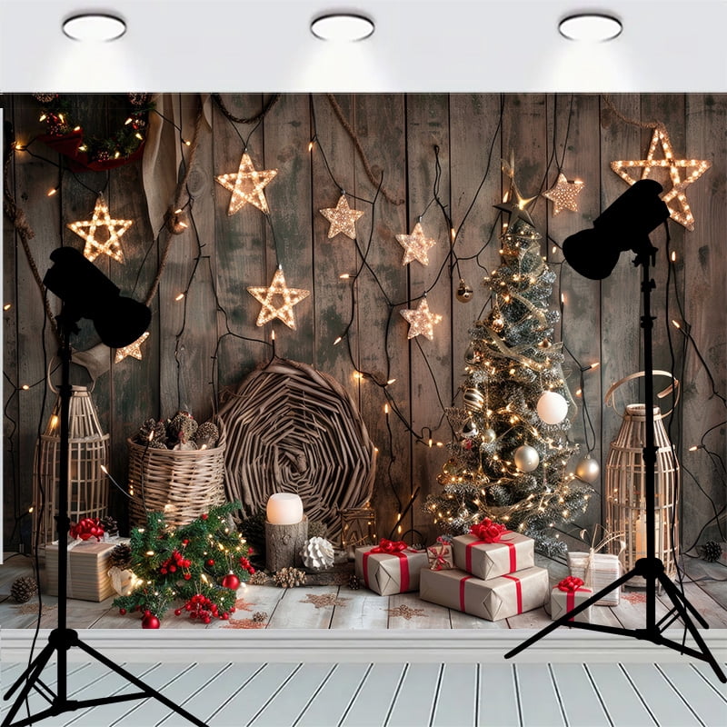 Wood Floor Window Background Christmas Day Fireplace Living Room ration ...