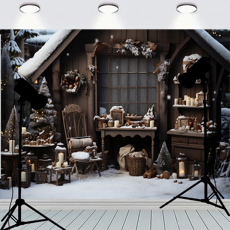 Wood Floor Window Background Christmas Day Fireplace Living Room ration ...
