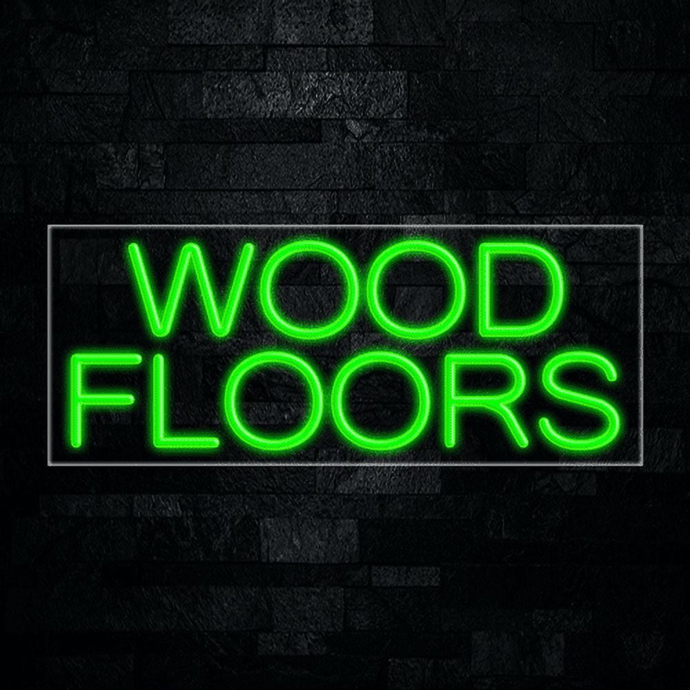 Wood Floors-LED Neon Sign 30"L x 12"H #30655 - Walmart.com