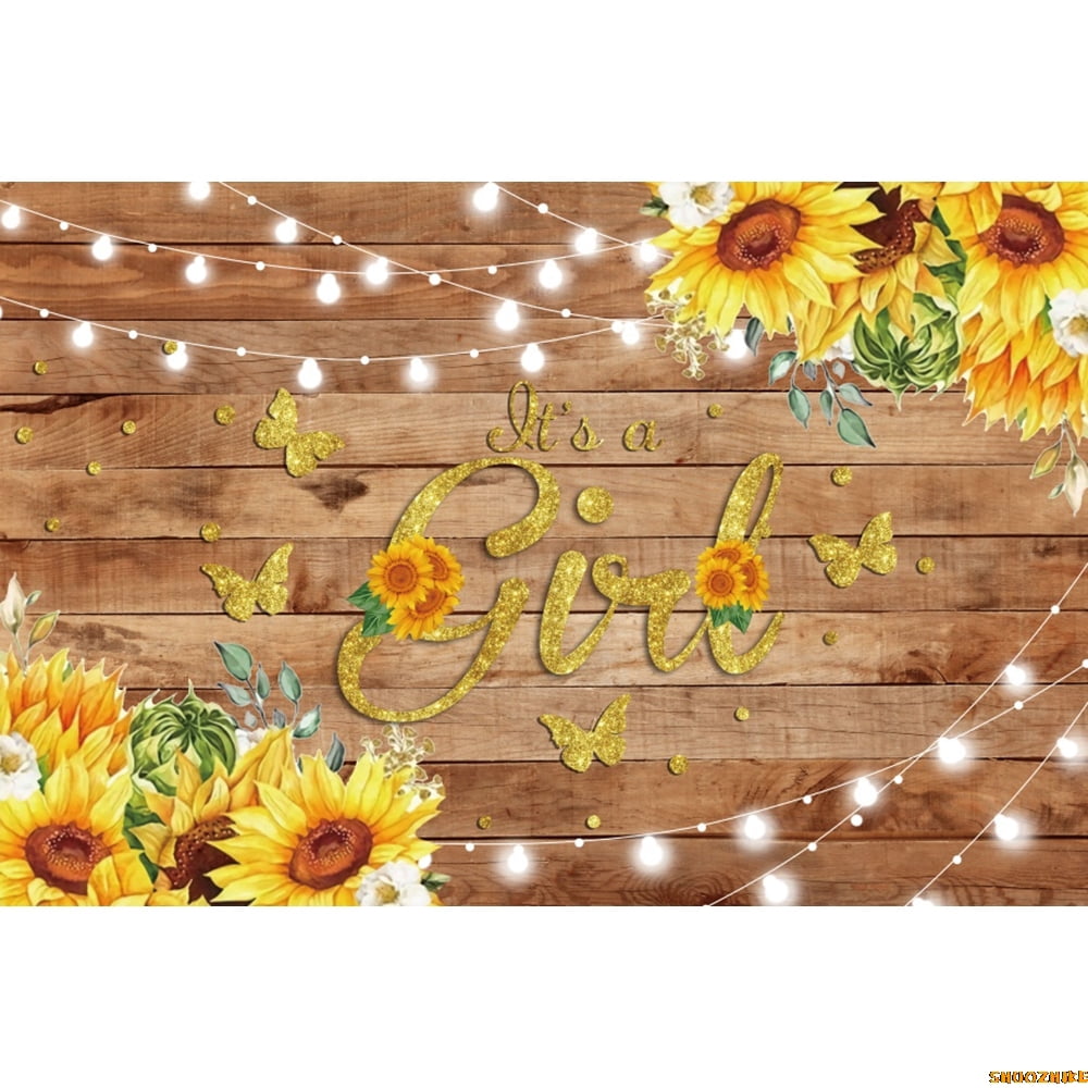 Wood Flower Backdrop for Photography Rustic Wood Board Floral Baby ...