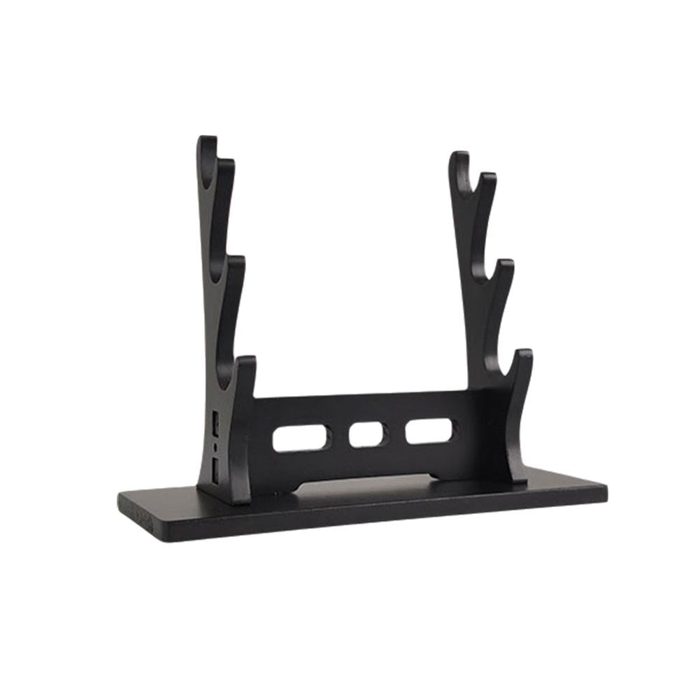 Wood Flute Stand, Flute Sword Display Stand Wooden Desktop Holder,Multi ...