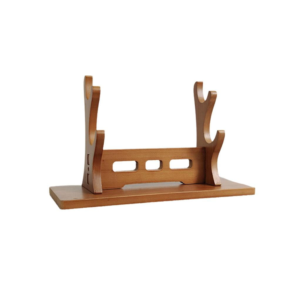 Wood Flute Stand, Flute Sword Display Stand Wooden Desktop Holder,Multi ...