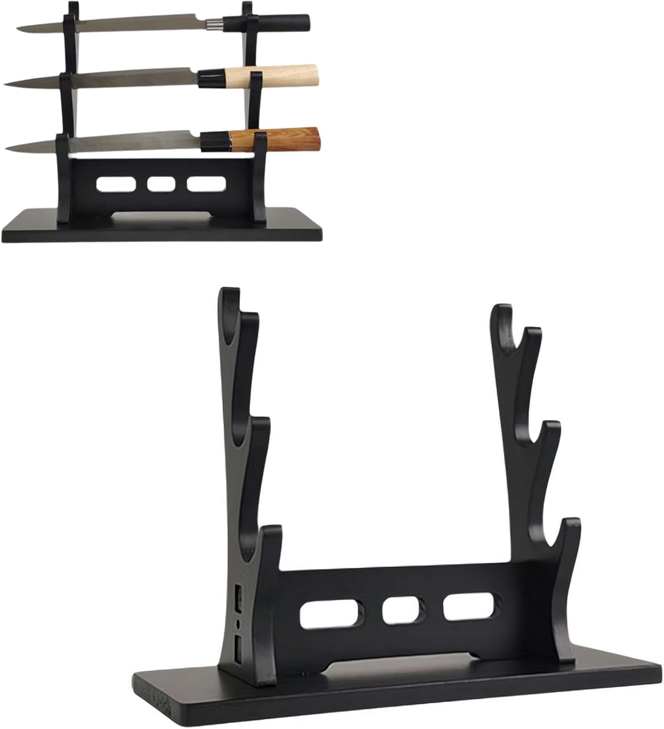 Wood Flute Stand,Flute Sword Display Stand Wooden Desktop Holder ...