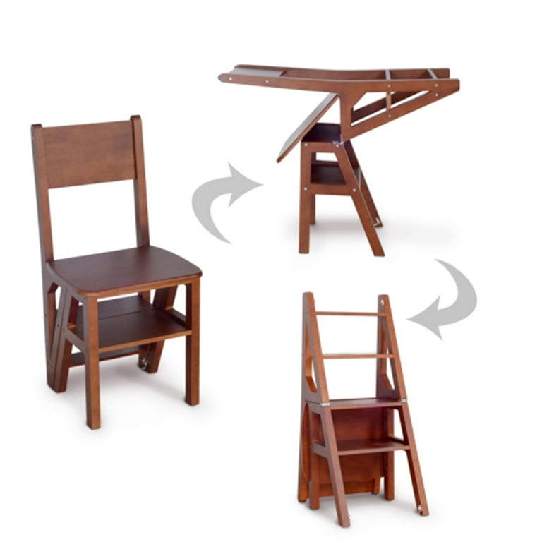 Wooden Step Stool Chair