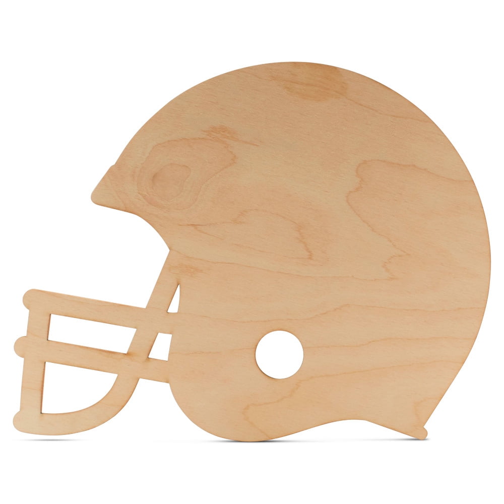Wood Football Helmet Cutouts 12-inch, Pack of 5 Football Crafts to ...