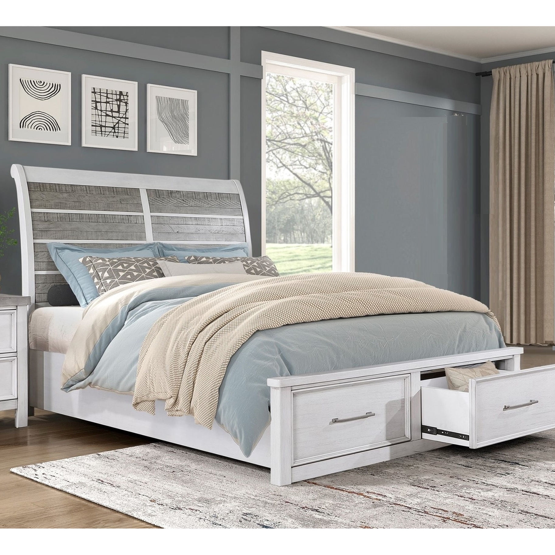 Wood Frame Construction - Ball Bearing Glides in Drawers - Bedroom ...