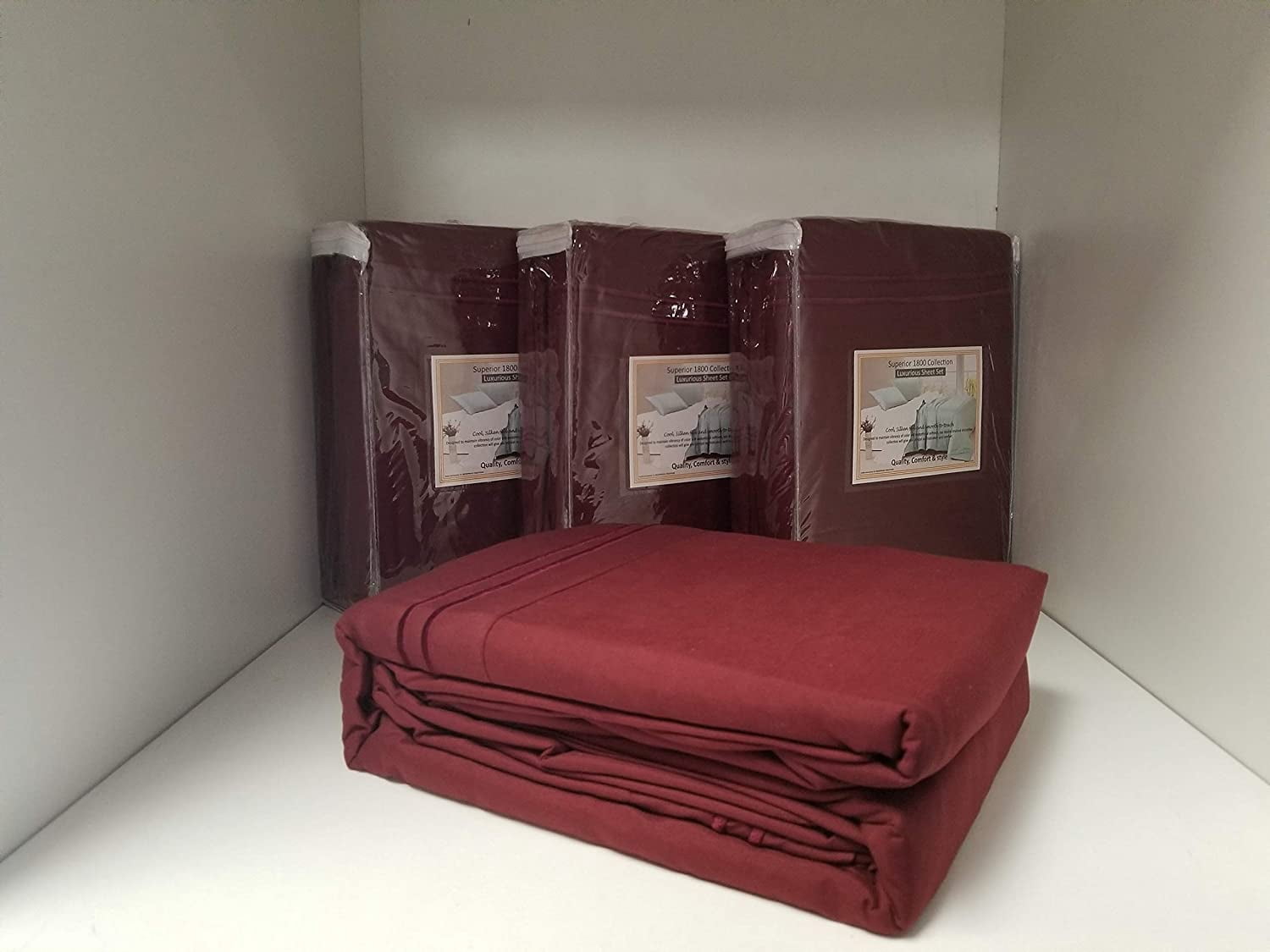 Wood Frame Waterbed Sheet Set with Stay Tuck Poles - Solid Color with ...