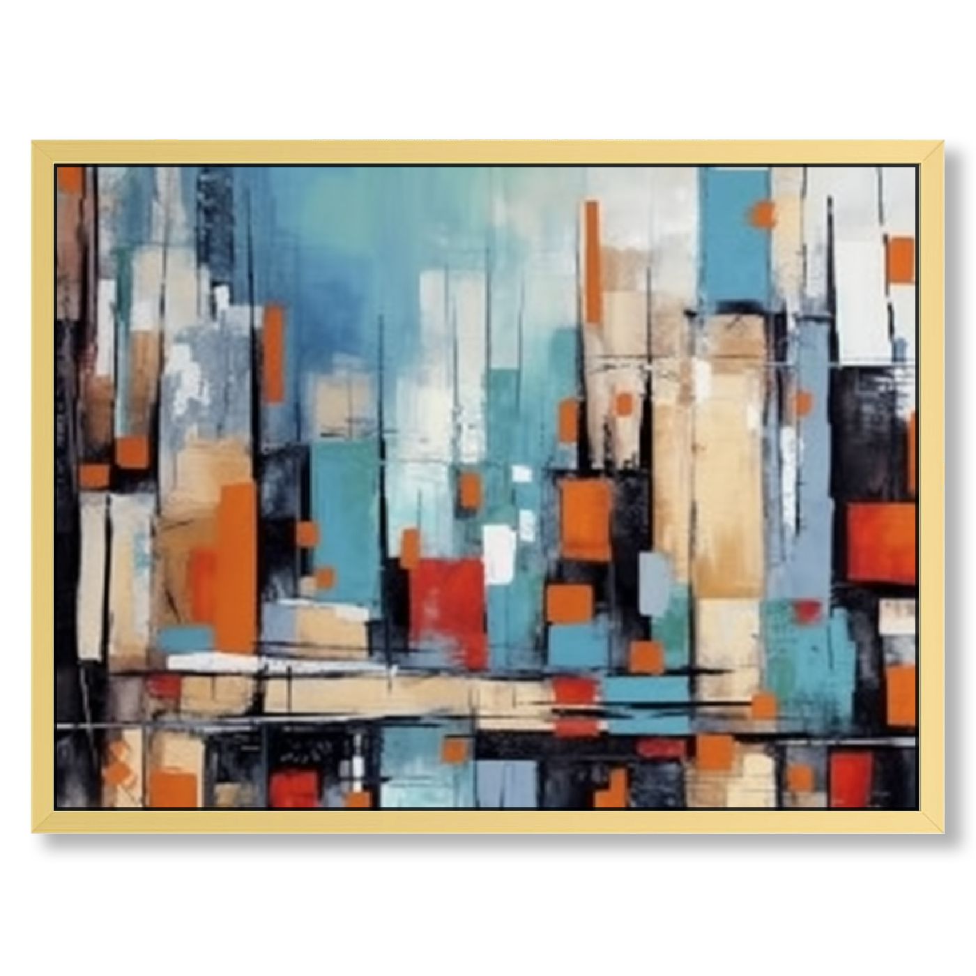 Wood Framed Canvas Wall Art For Living Room Large Wall Decor For ...