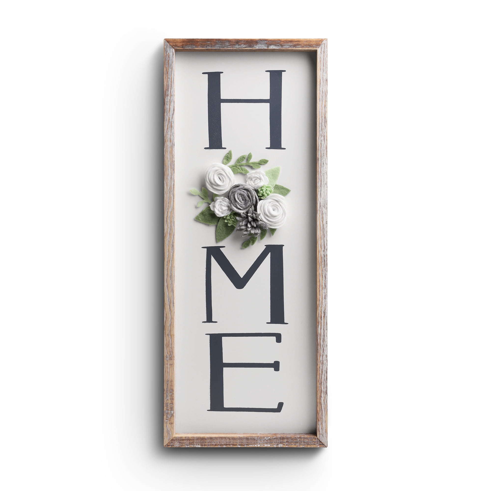 Wood Framed HOME Sign for Home Decor, Farmhouse Gallery Wall Art Plaque ...