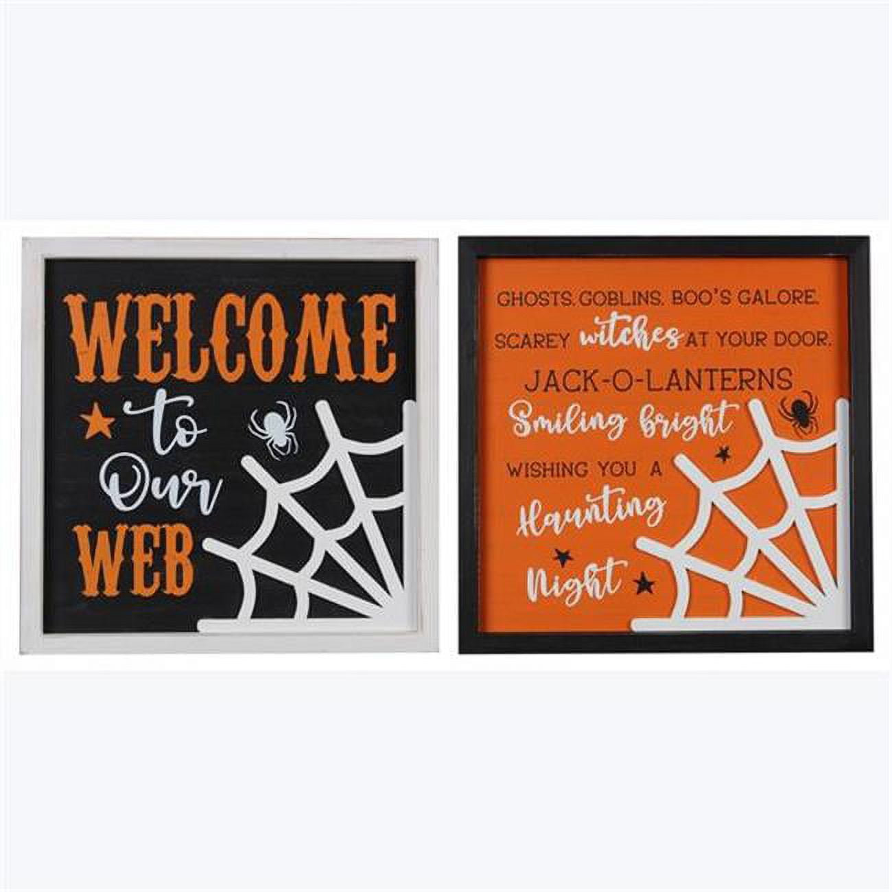 Wood Fun & Freaky Wall Sign with 3D Cutout Design, Assorted Color - 2 ...