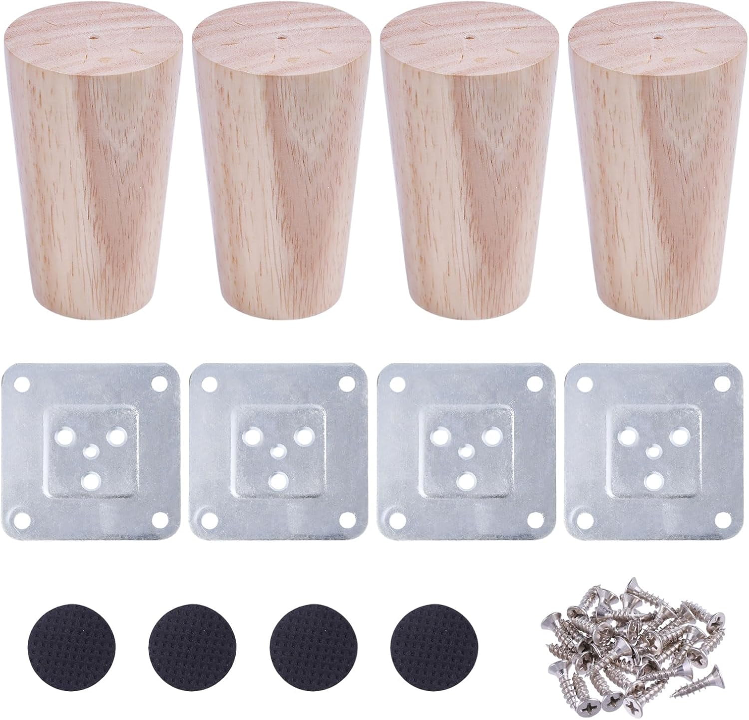 Wood Furniture Leg Adjustable Table Chair Screw Feet for Sofa Cupboard ...