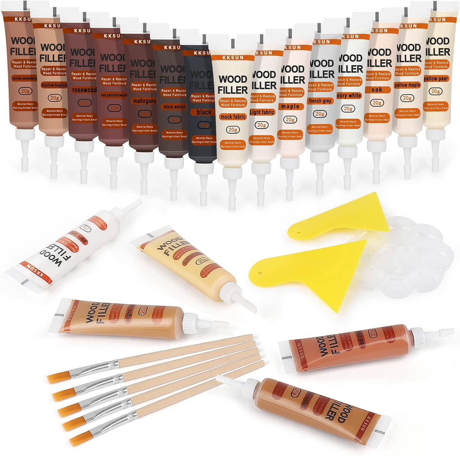 Wood Furniture Repair Kit, 28 Piece Set Wood Filler Repair Kit ...