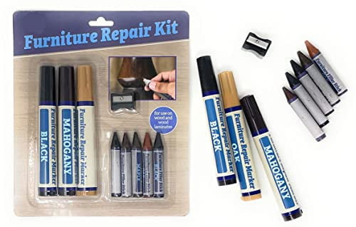 Wood Furniture Repair Kit, Markers for Wood Scratch Remover Marker Set ...