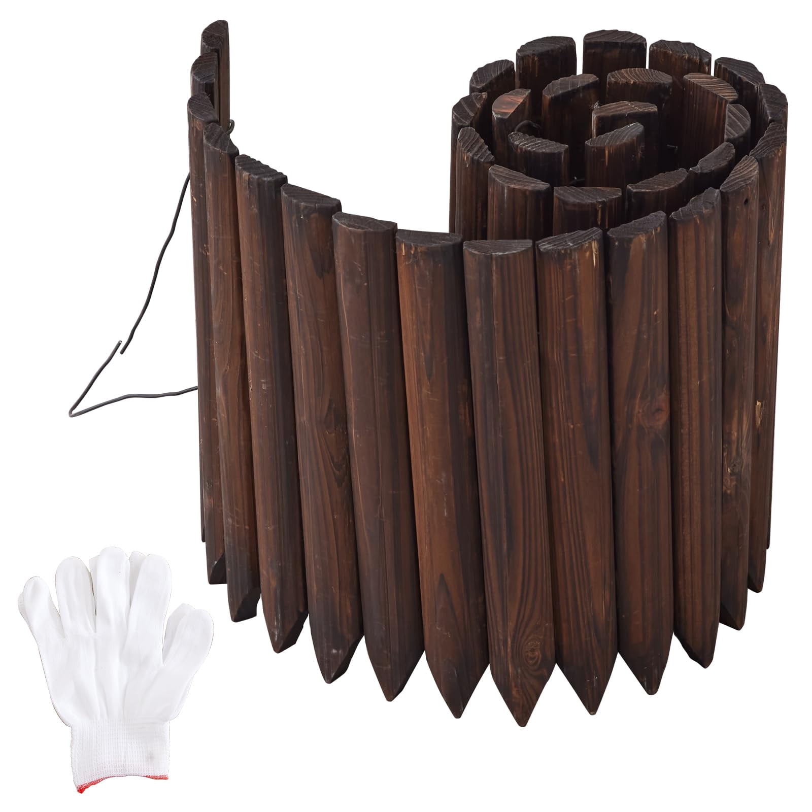 Wood Garden Edging Border IFF17 Garden Fence Decorative Border Edging ...