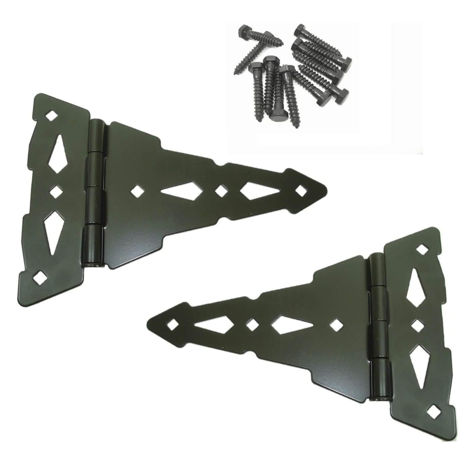 Wood Gate T-Hinges - Wood Fence Hinge Gate Kit, 8" T-Gate Hinges - Wood ...