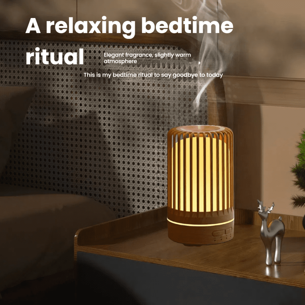 Wood Grain Birdcage Aromatherapy Diffuser Essential Oil Humidifier ...