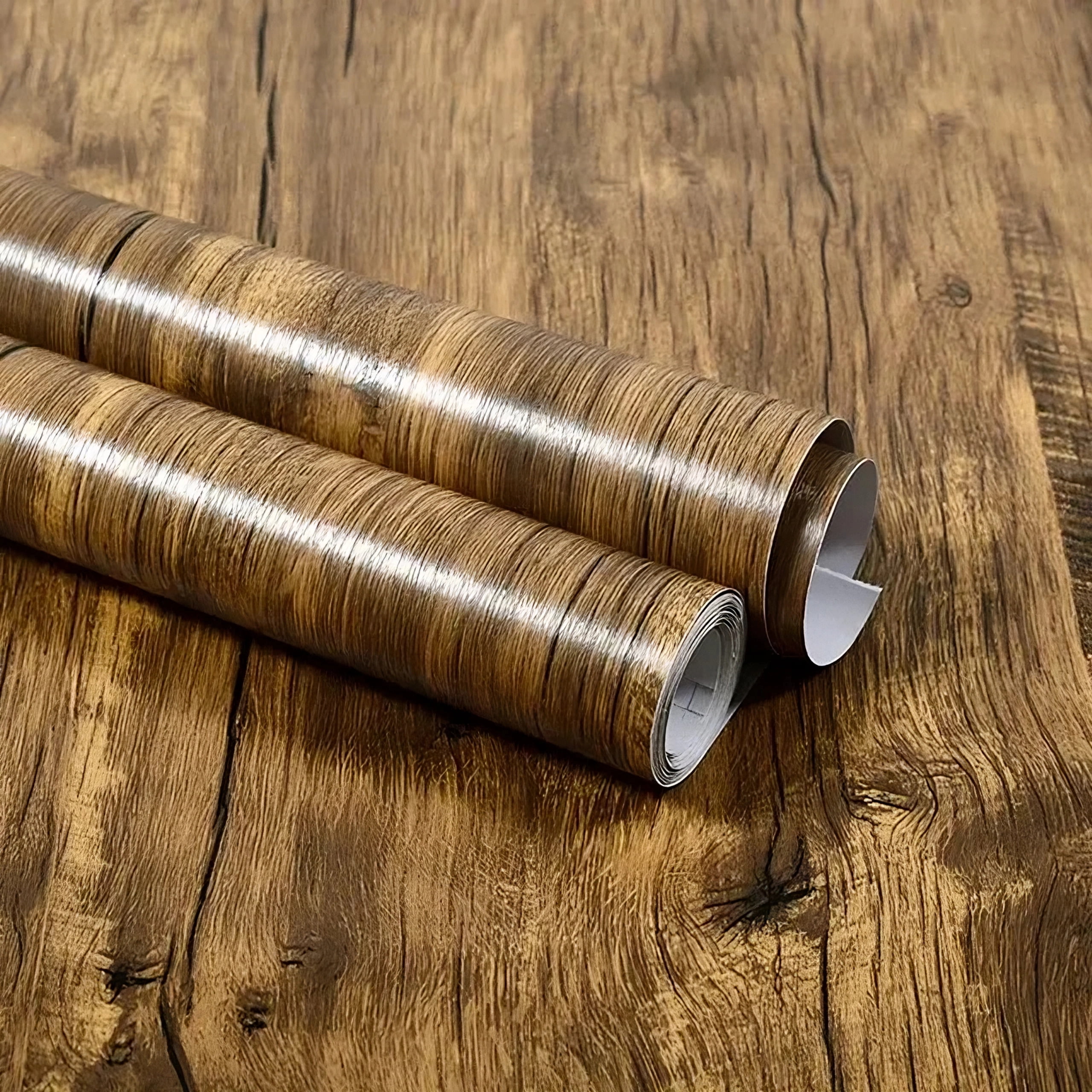 Ink Craft Wood Grain PVC Wallpaper Sticker – Self-Adhesive, Waterproof ...