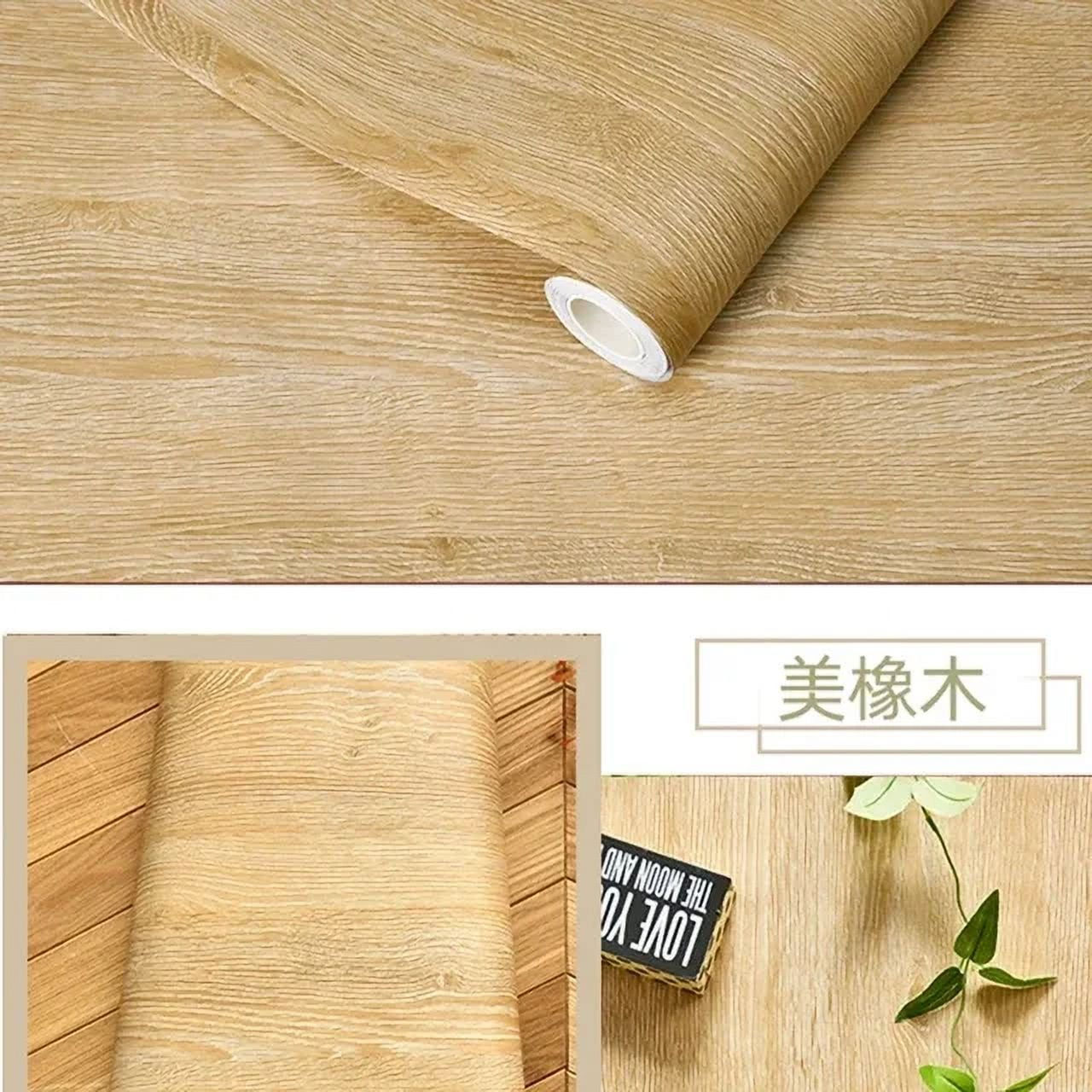 Wood Grain DIY Sticker: PVC Self-Adhesive Waterproof Wallpaper for Home ...