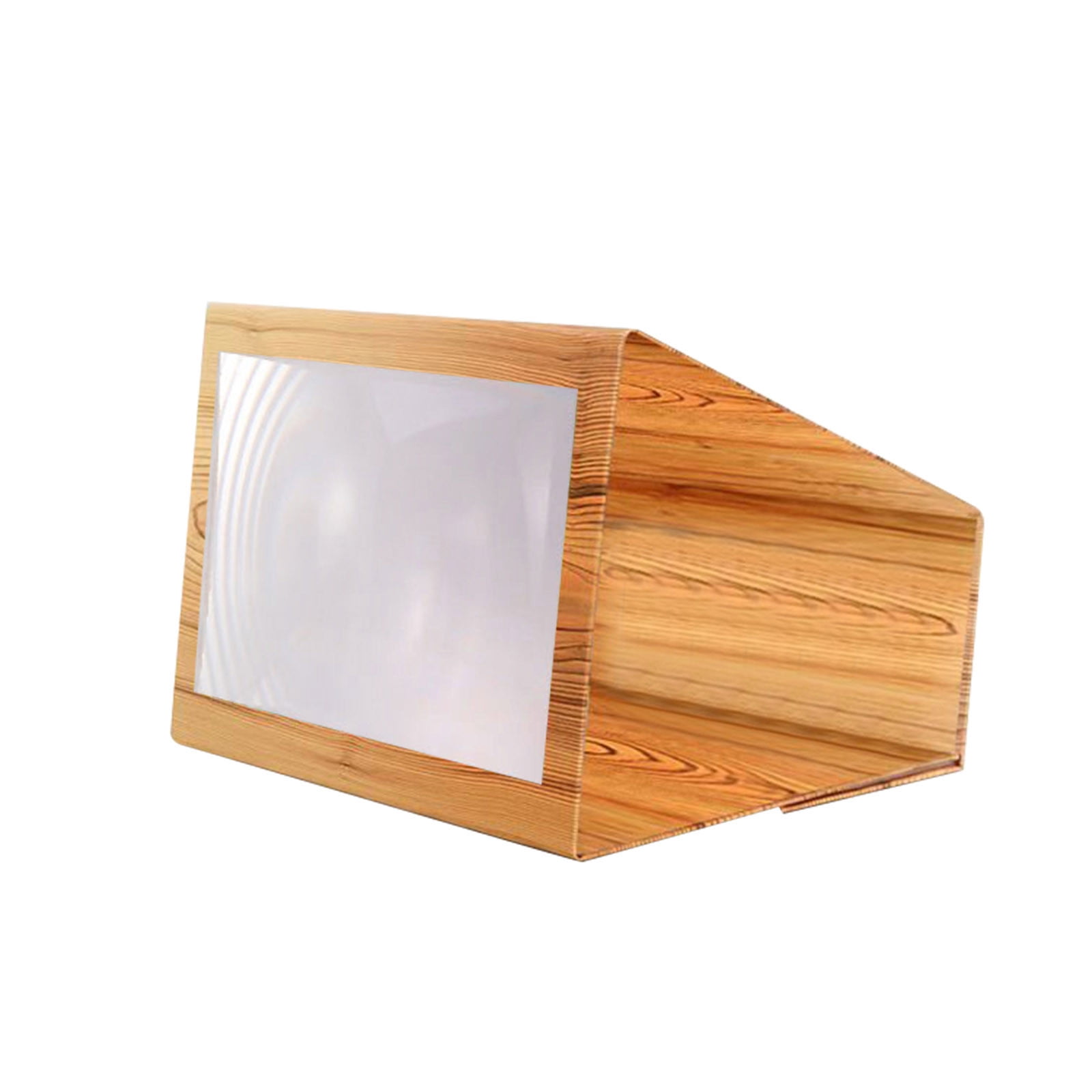 Wood Grain Folding Magnifier, 14 Inch HD Mobile Phone Screen Amplifier ...