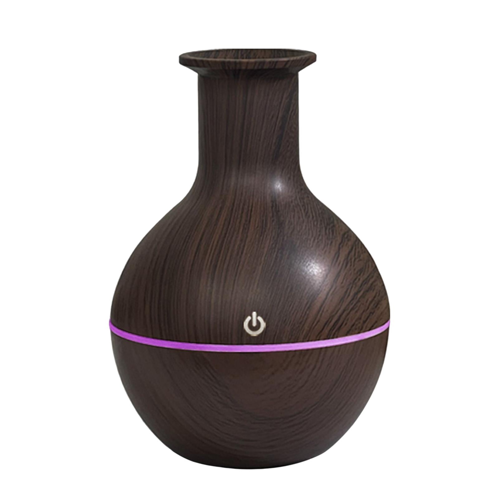 Wood Grain Humidifier Cool Quiet Humidifier with LED USB Portable Small ...