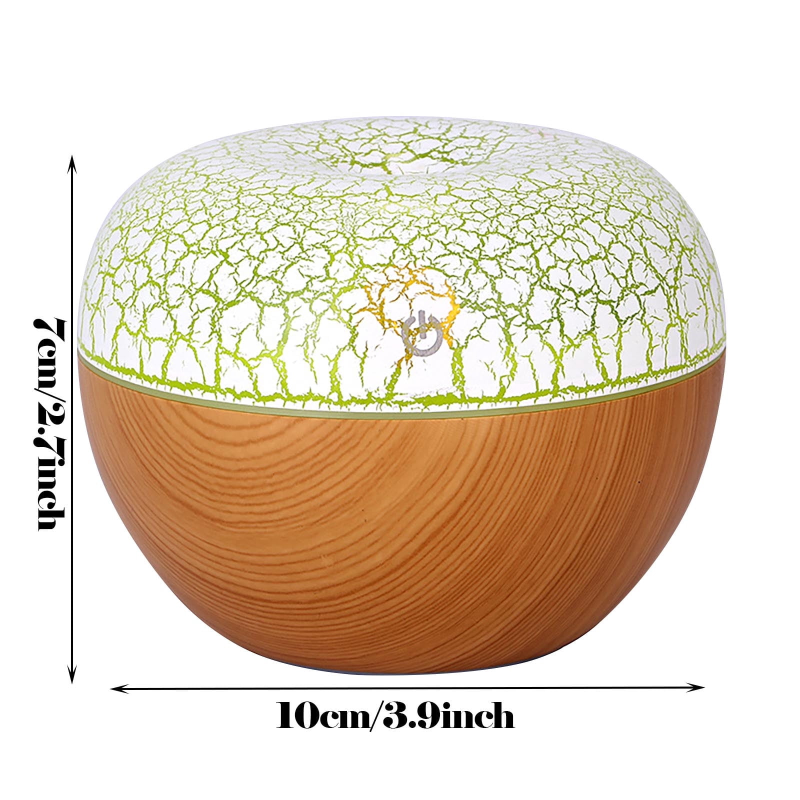 Wood Grain Humidifier - Compact Mute Aroma Diffuser for Bedroom, Small ...