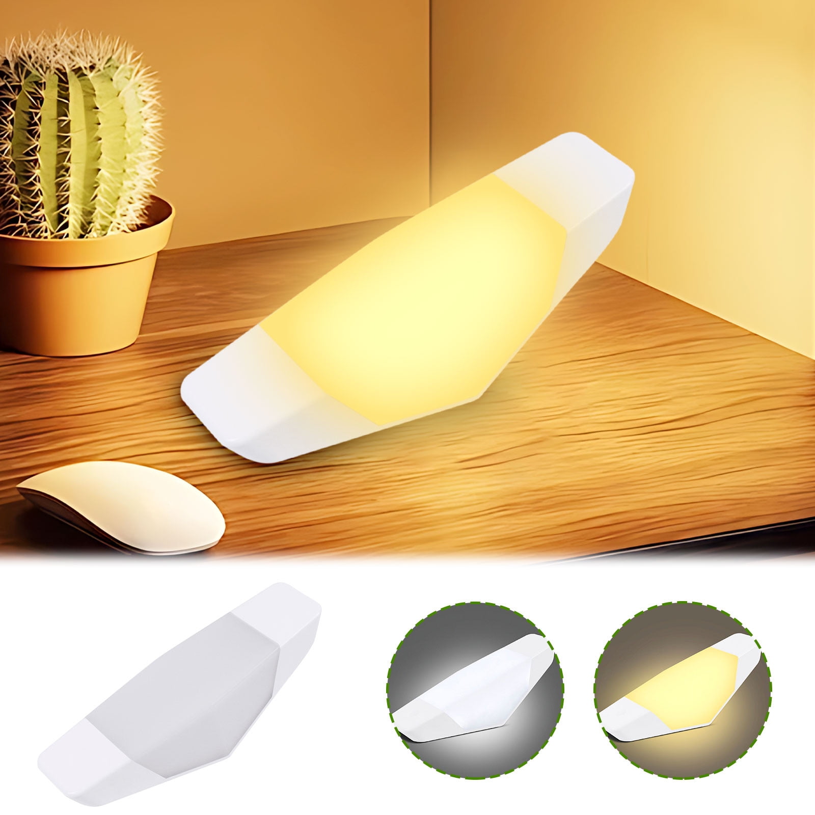 Wood Grain Led Night Light,Cute Seesaw Shape Led Night,Portable LED ...