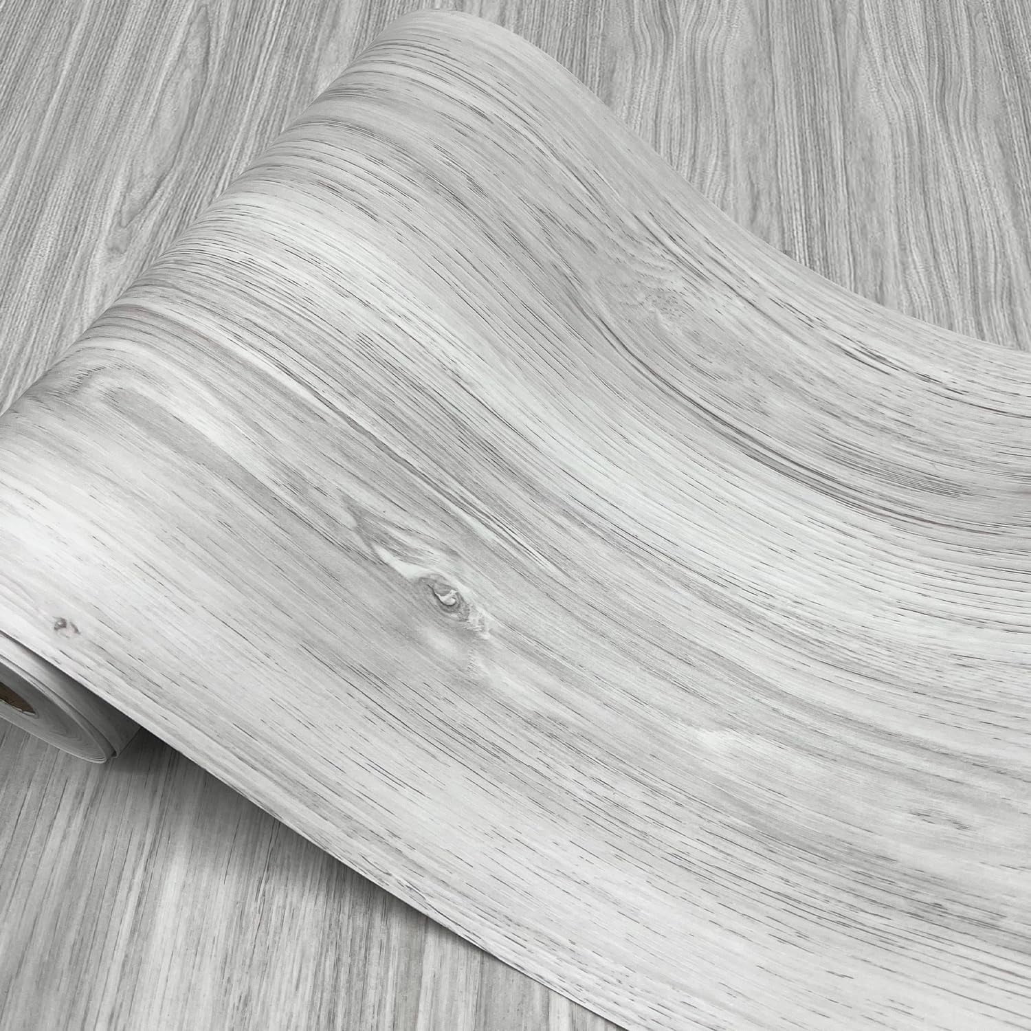 Wood Grain Peel and Stick Vinyl Floor Tiles – 11.8" Width, 118" Roll ...