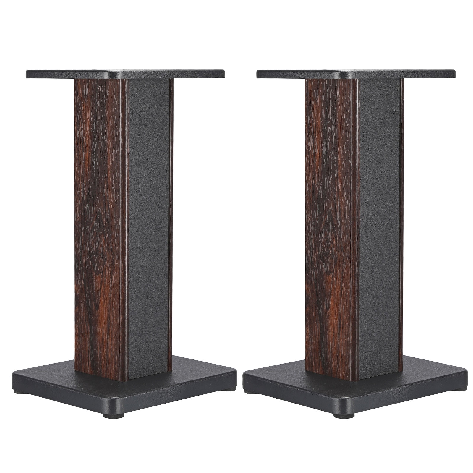 Wood Grain Speaker Stands 19.7" (50cm) Universal Speaker Stand Hollowed ...