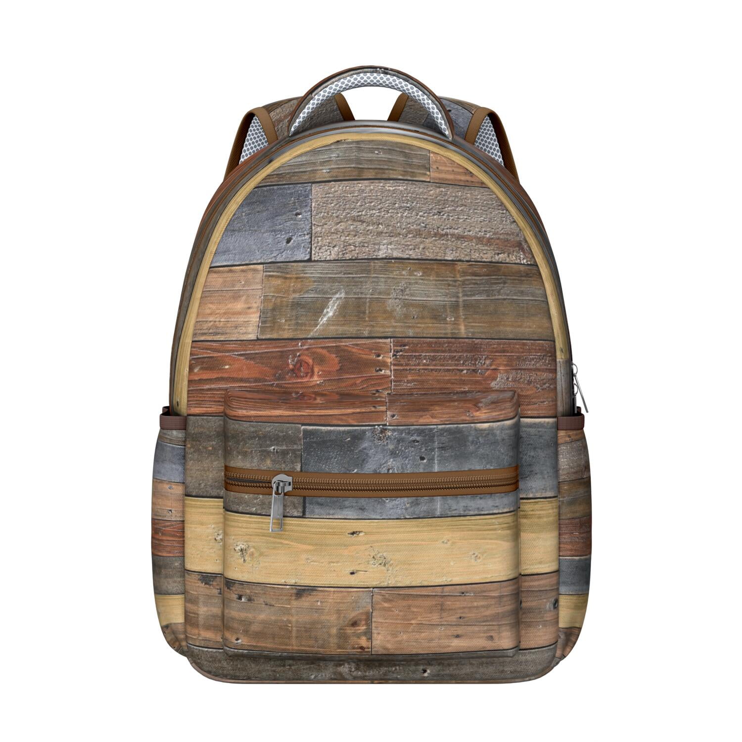 Wood Grain Students Backpack Rustic Wood Texture and Vintage Hardwood ...