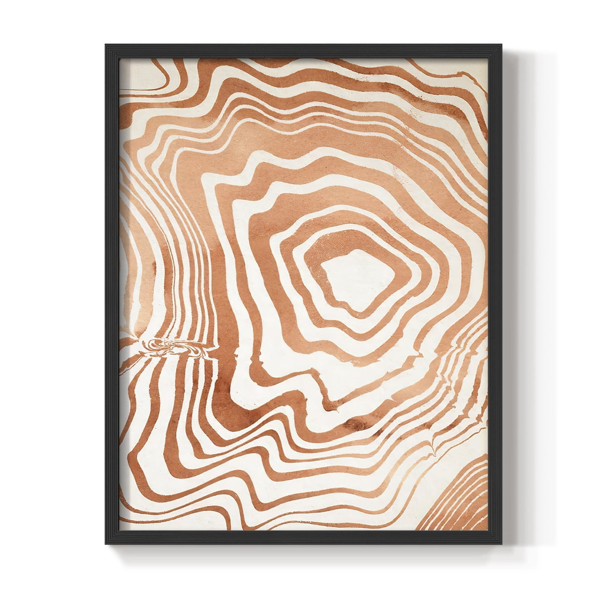 Wood Grain Suminagashi I Framed Print - Solid Wood in Single Picture ...