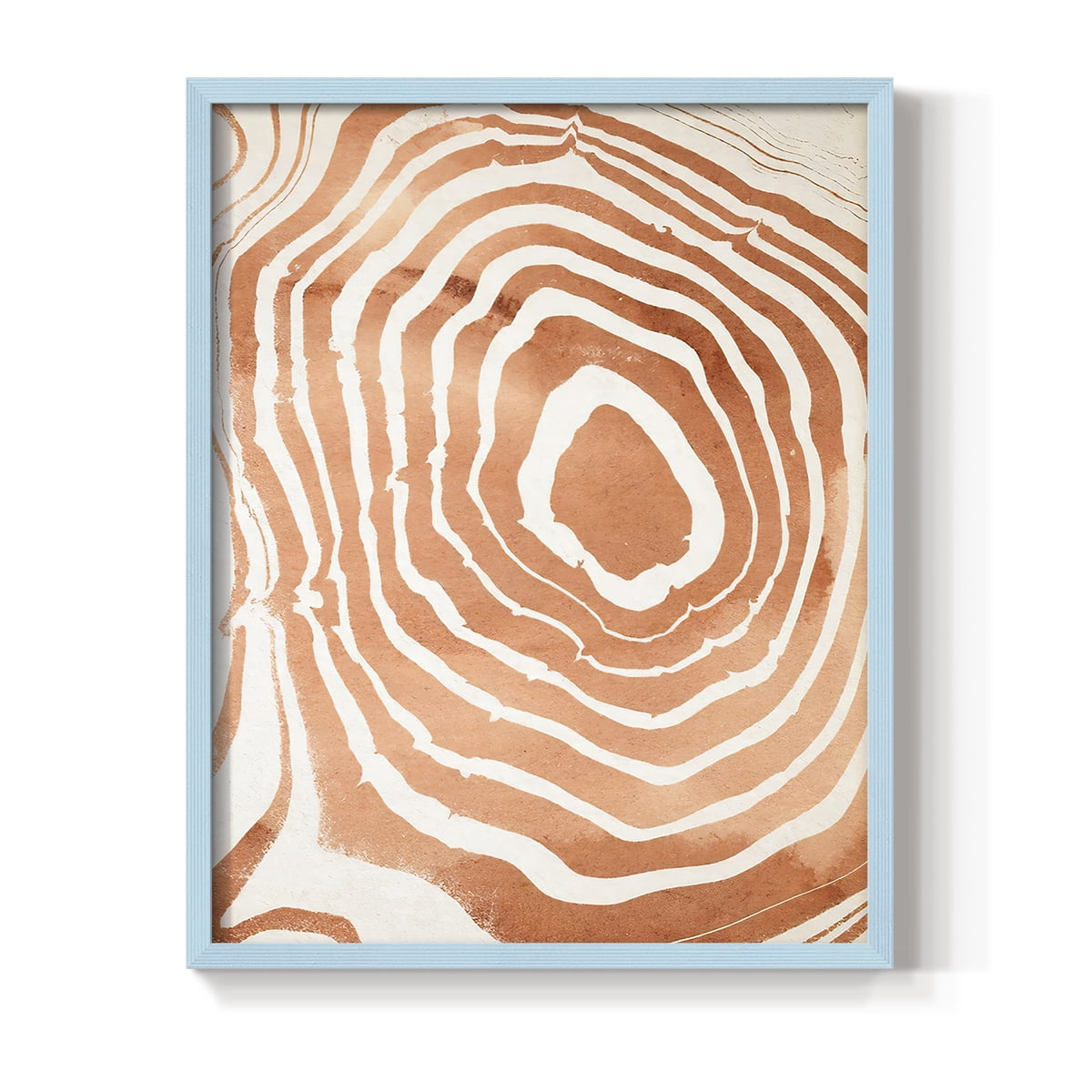 Wood Grain Suminagashi III Framed Print - Solid Wood in Single Picture ...
